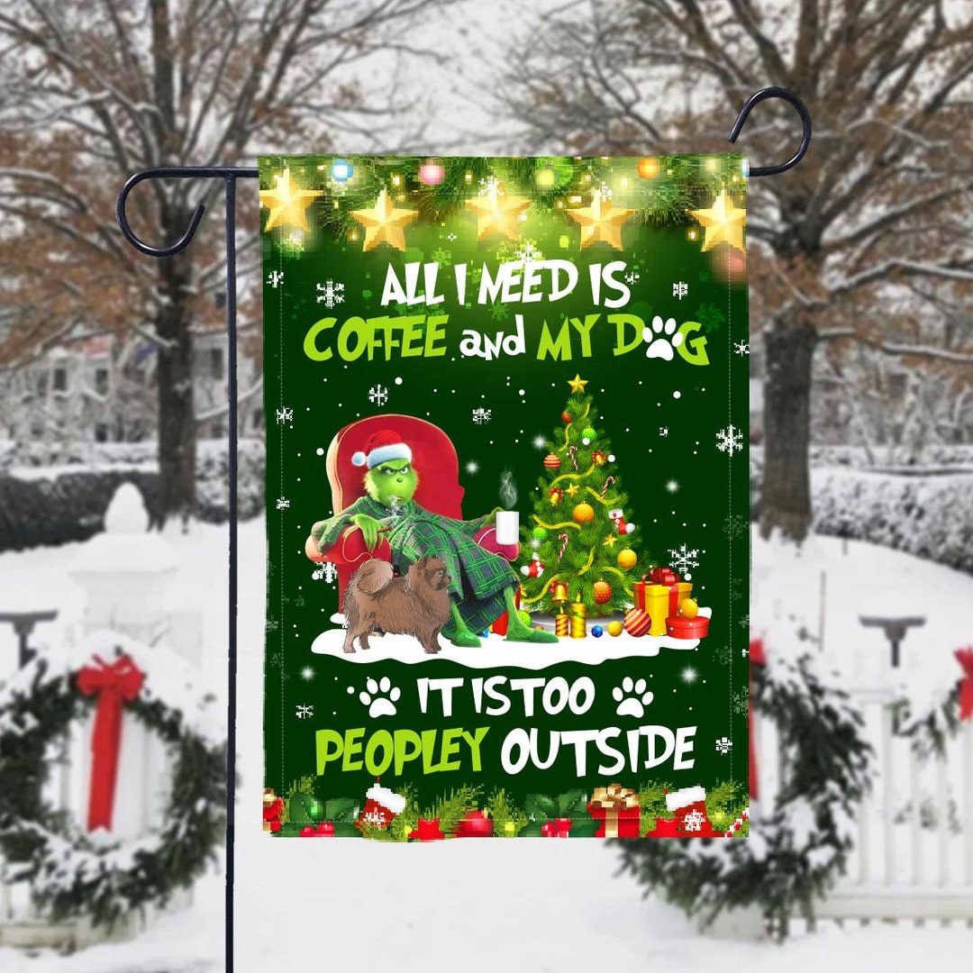 Merry Christmas Grinch Garden Flaghouse Flag Grinchall I - Etsy