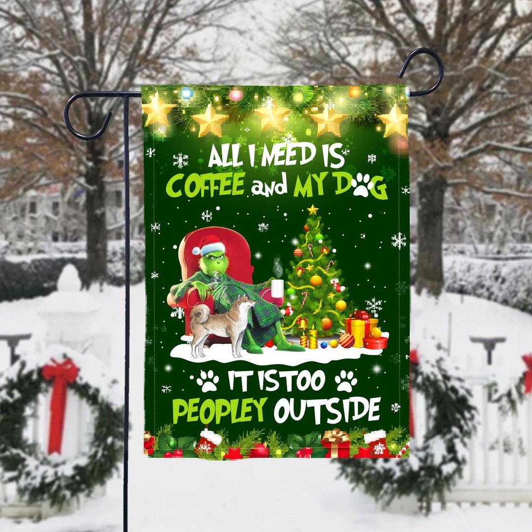 Merry Christmas Grinch Garden Flag House Flag Grinch All I - Etsy