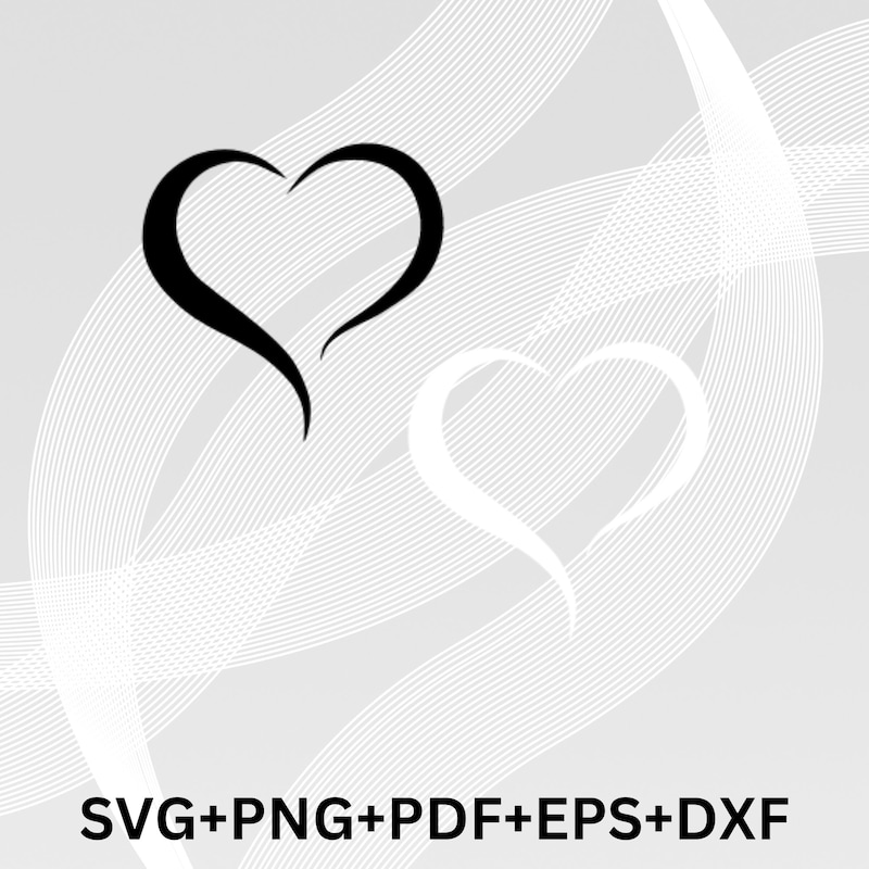 Two Hearts Svg - Etsy