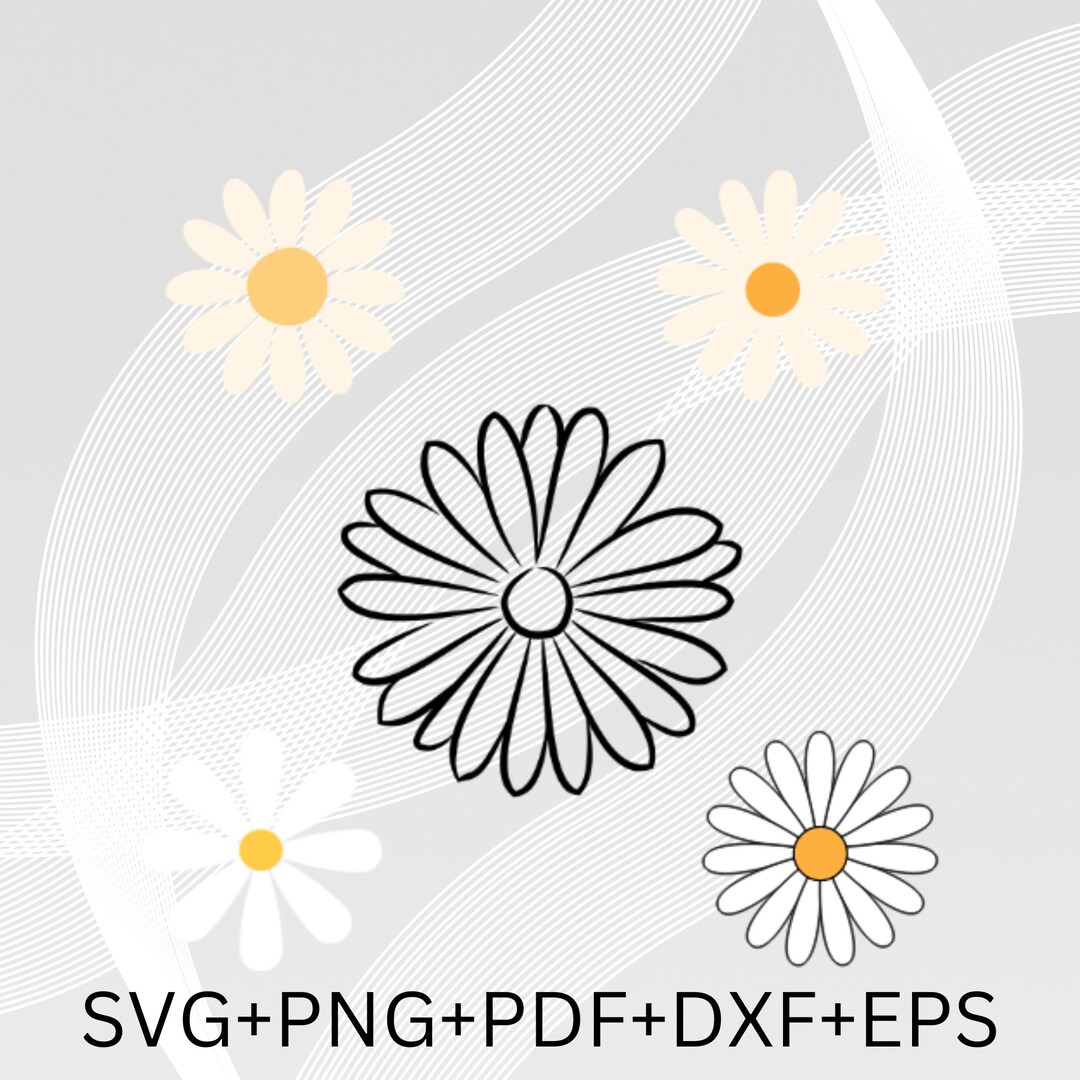 Buy Daisy Monogram Svg Bundle, Flower Svg, Png Summer Spring Floral Svg ...
