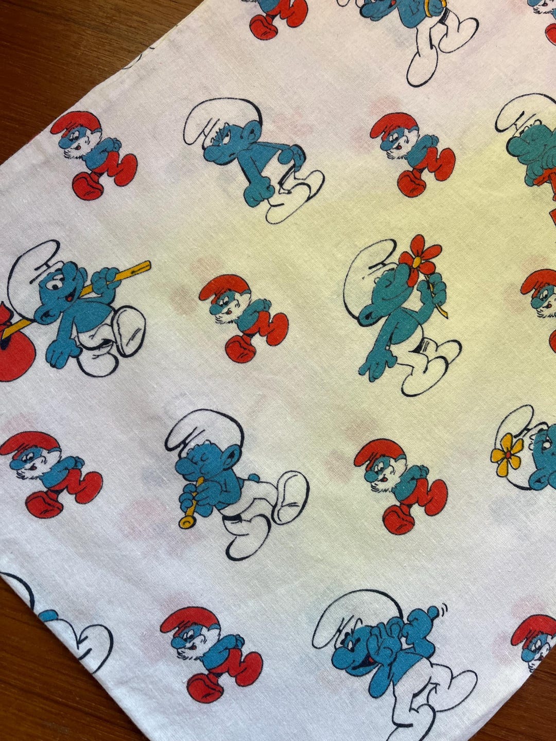 Smurfs Characters Kids Pillow Case Funny Drawings Design 2000s Vintage ...