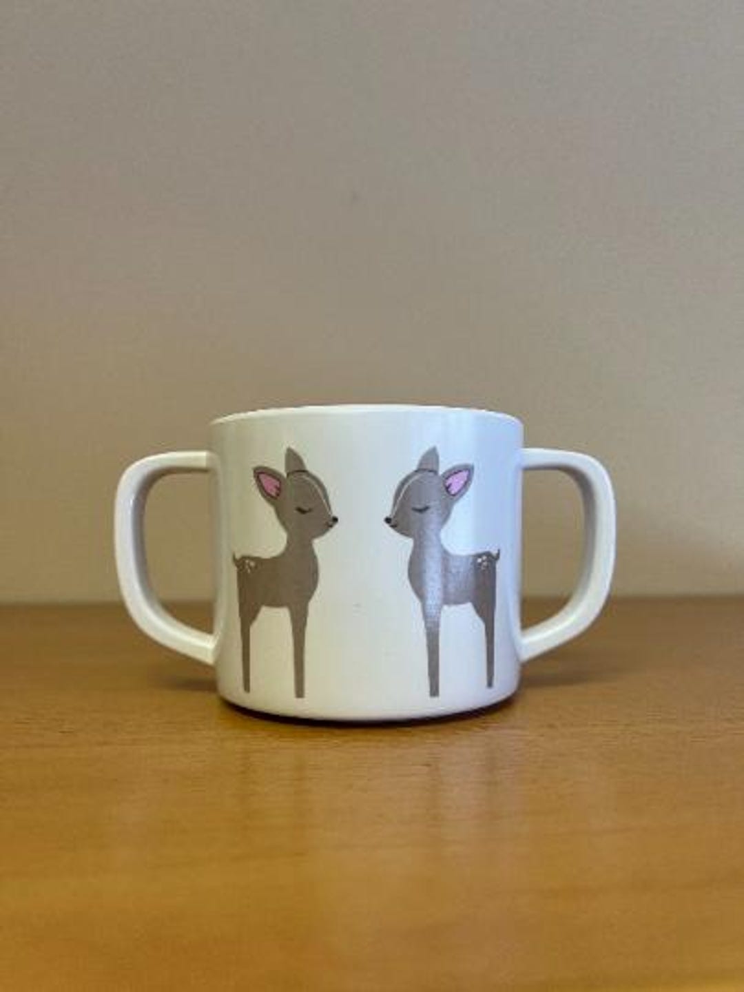 Vintage Todlers Cup Melamine Ware Doe Motif Children's Mug, Childs Mug ...