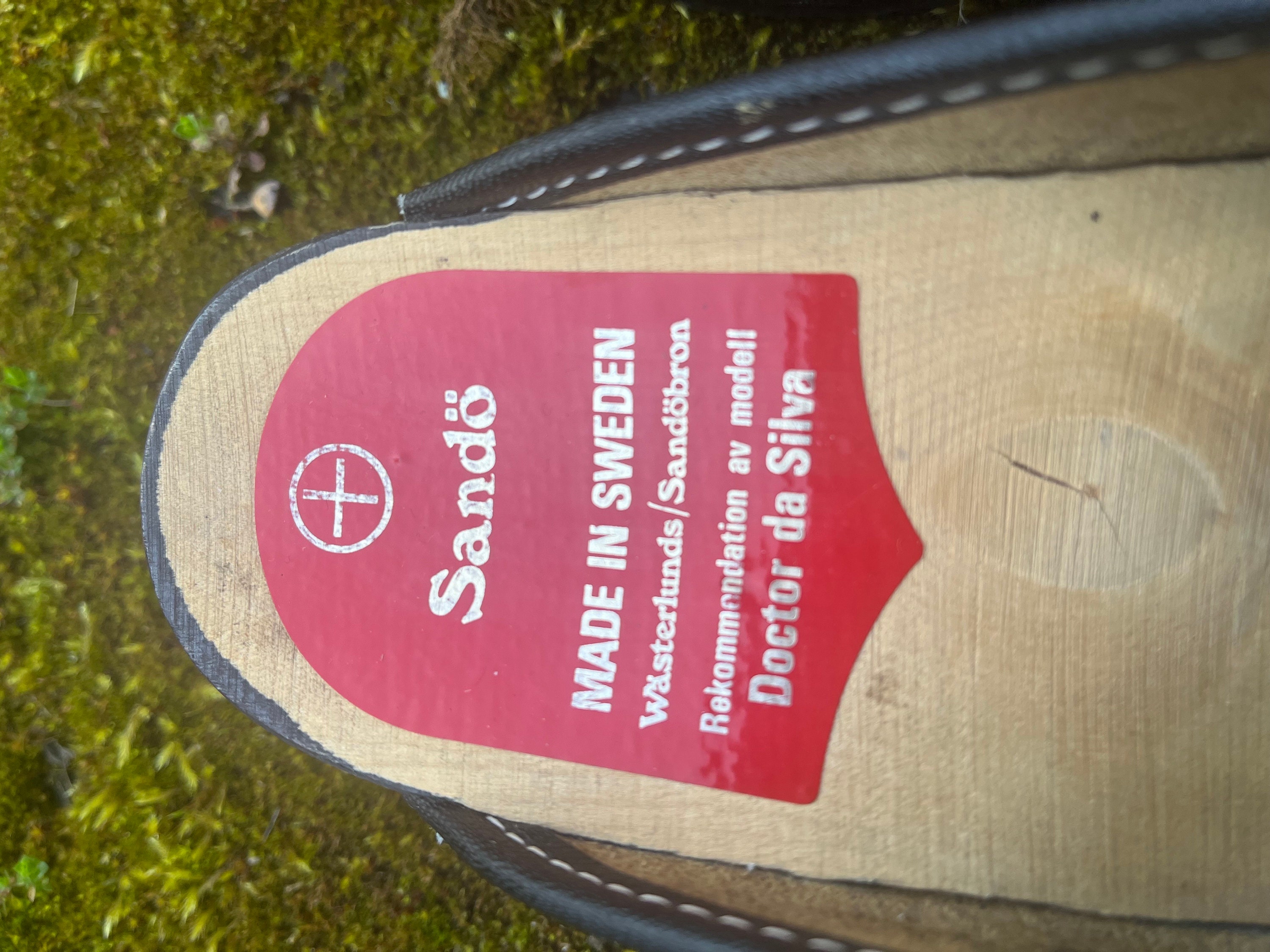 EUR 37 Swedish Sando Wooden and Genuine Leather Clogs Vintage Unused ...