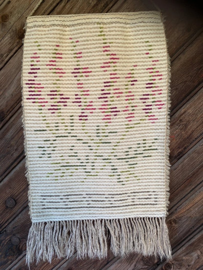 1960s Retro Swedish Rya Wall Hanging Flower Motif Wool and Canvas ...