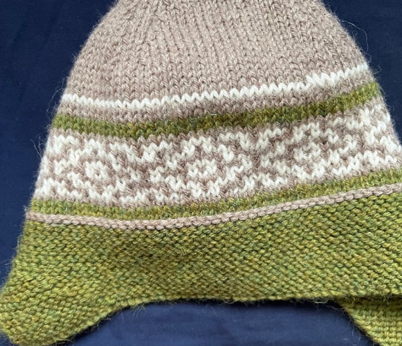 Kids Unisex Vintage Handknitted Wool Hat Eardrops Traditional Crafts ...
