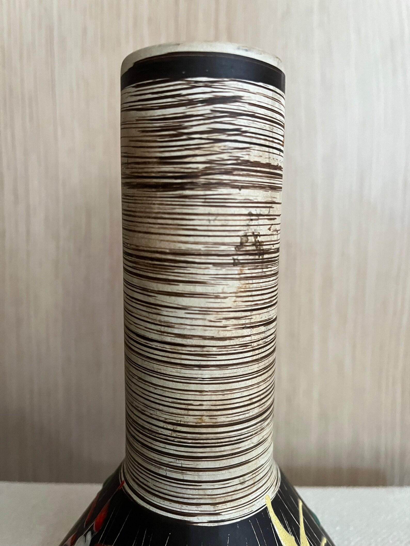 Vintage 1960s West German 641 - 18 Pottery Vase Abstract Flower White ...