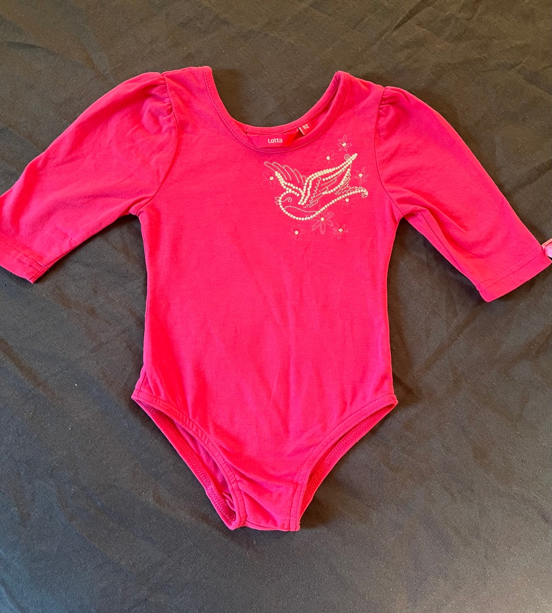 92 Cm Pink Leotard LOTTA Finnish Vintage 100% Cotton Girl Nordic ...