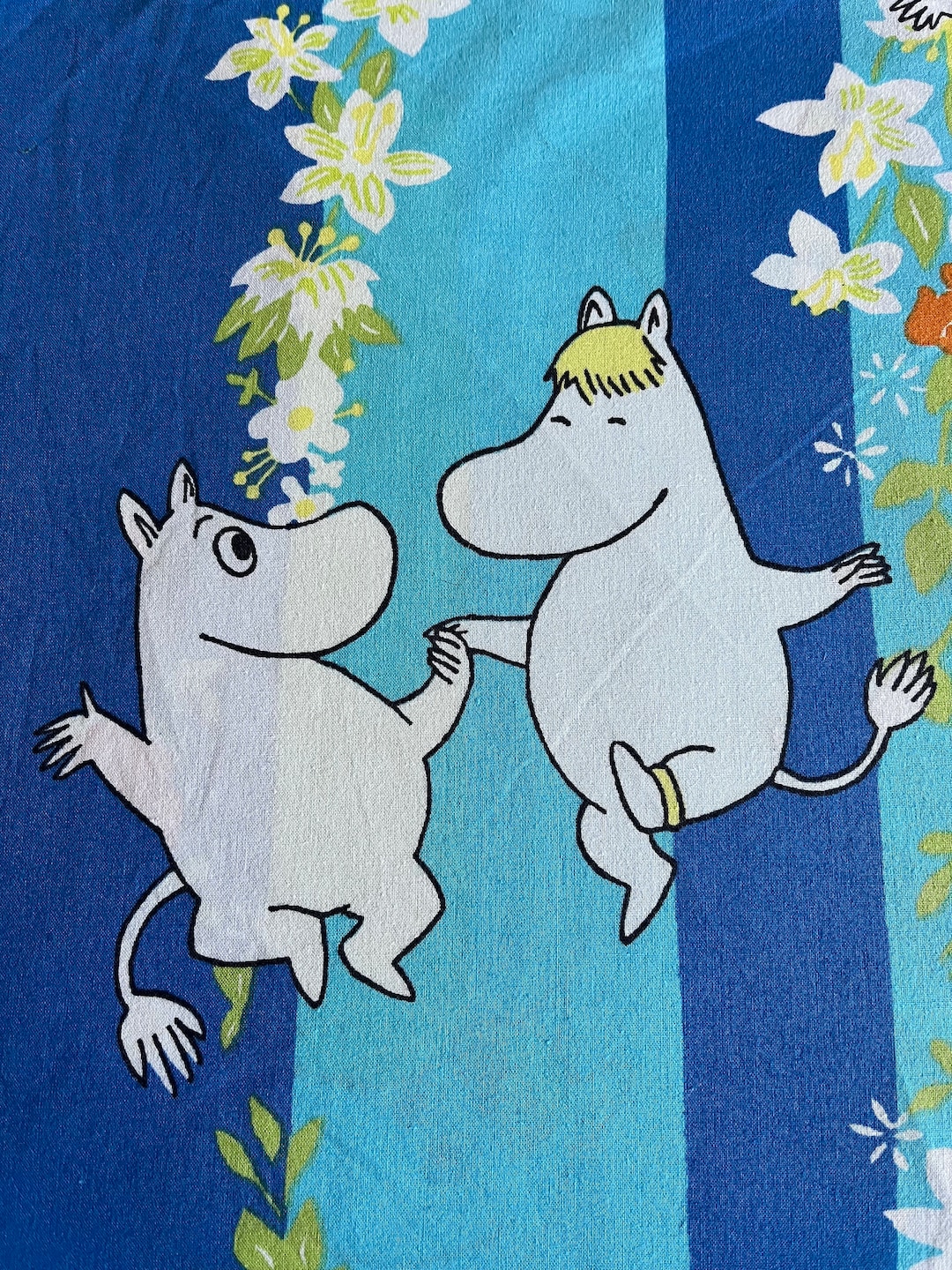 Moomin Characters Kids Bed Linen Set Duvet Cover and Pillow Case Funny ...