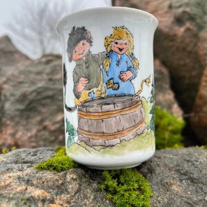 Troll Motif Norwegian Mug by Marit Vangen Funny Hand Painted 2000s ...