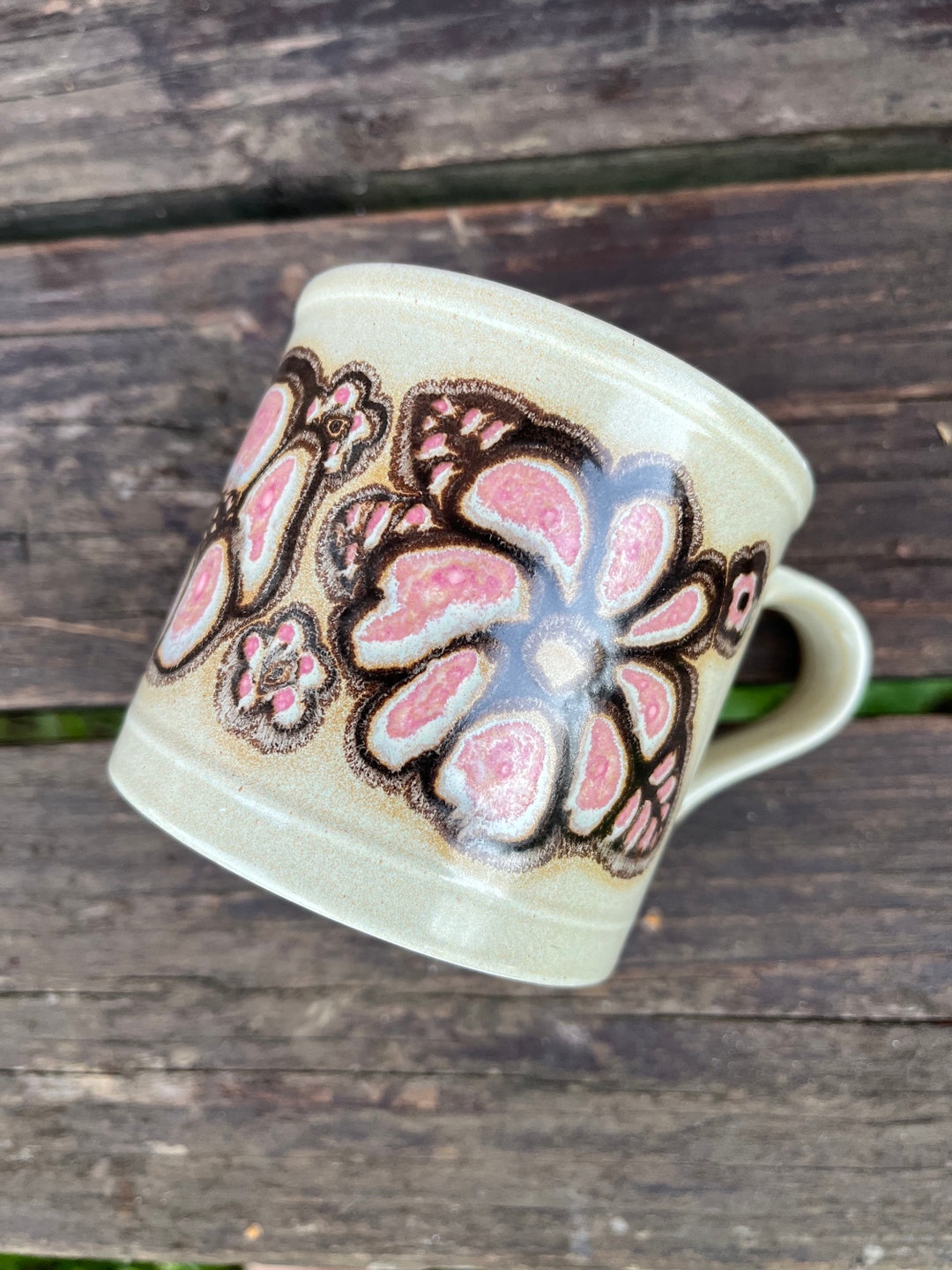 Kiln Craft England Retro Mug 1970s British Vintage Souvenir Mug Flower ...