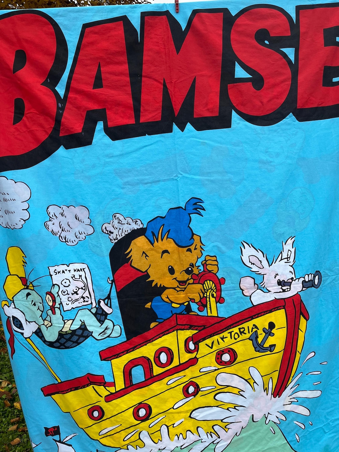 Duvet Cover Swedish Bamse Bear Cartoon Vintage Bedding Lil Skutt ...