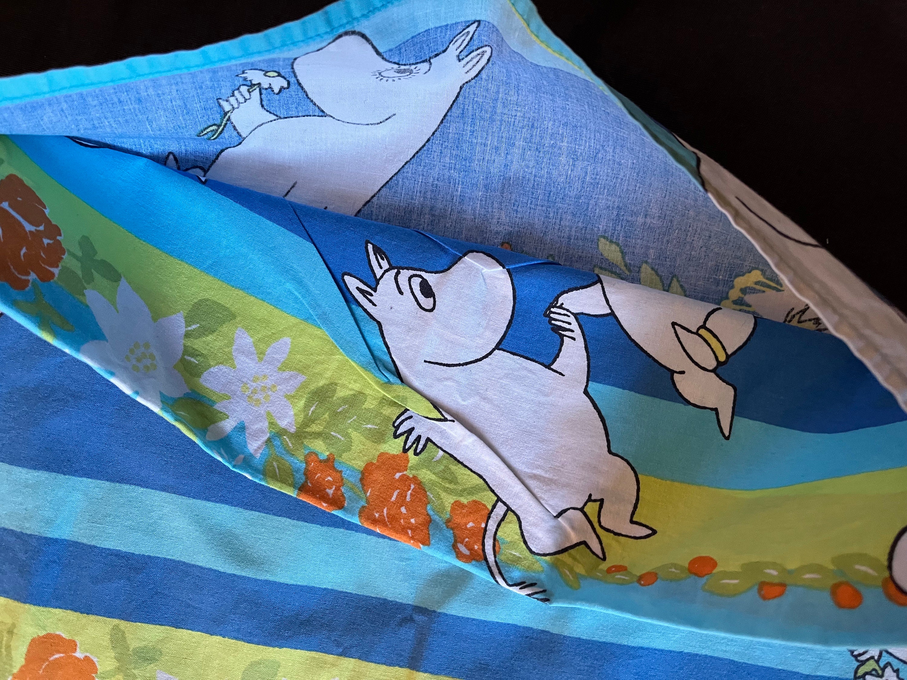 Moomin Characters Kids Bed Linen Set Duvet Cover and Pillow Case Funny ...