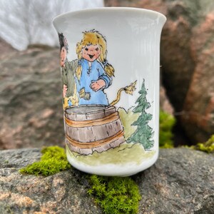 Troll Motif Norwegian Mug by Marit Vangen Funny Hand Painted 2000s ...