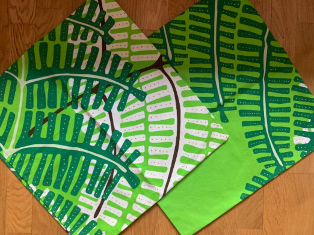 IKEA Maria Vinka Set of 2 Swedish Vintage Pillowcases Cool Design Heavy ...
