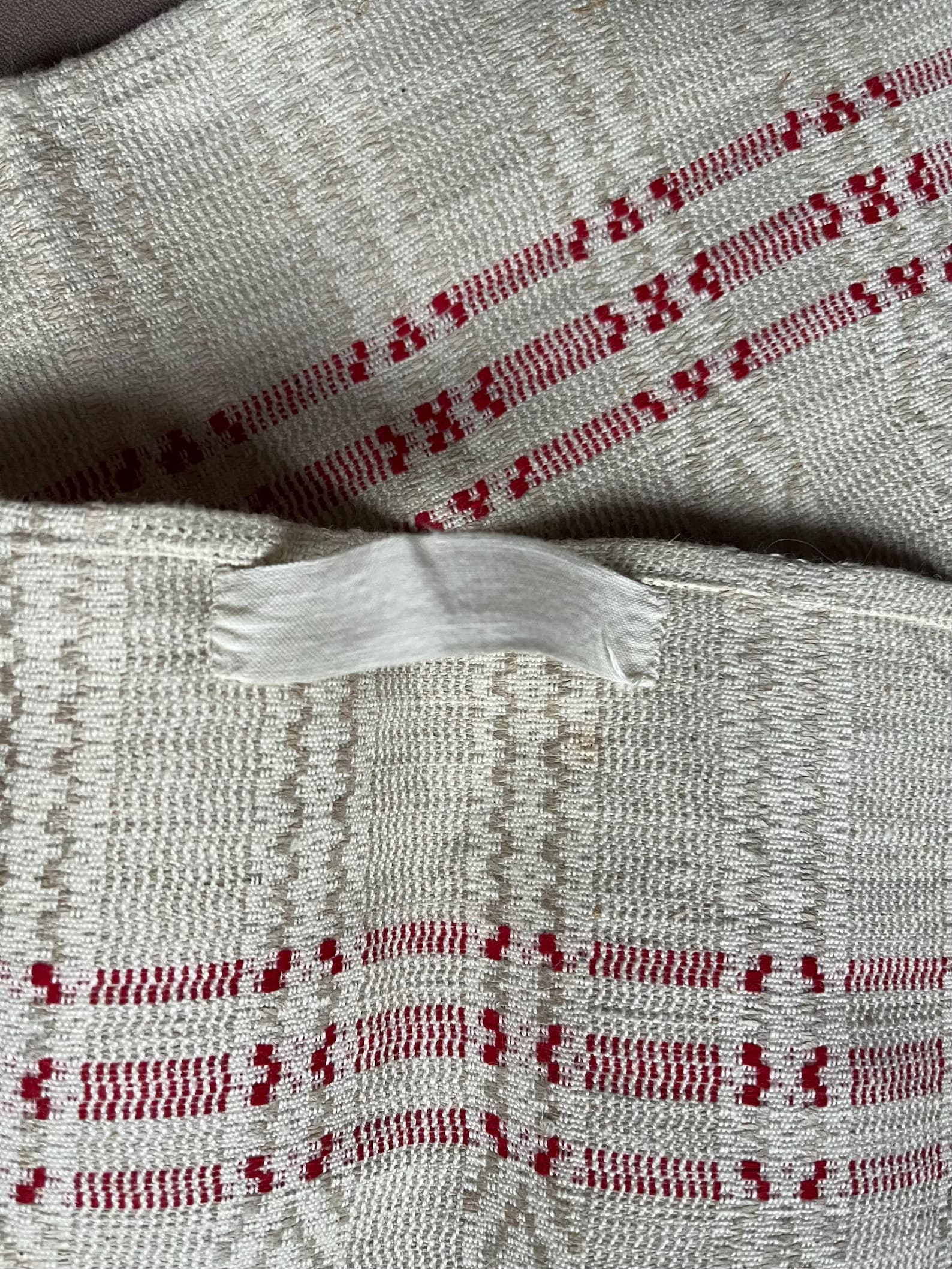 Swedish Vintage Towel Embroidery Monogram Letter H Decor Natural Linen ...