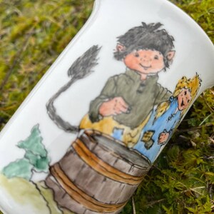 Troll Motif Norwegian Mug by Marit Vangen Funny Hand Painted 2000s ...