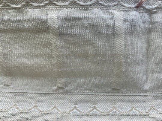 Vintage Swedish Traditional Folk Style Window Linen Curtains Set Retro ...