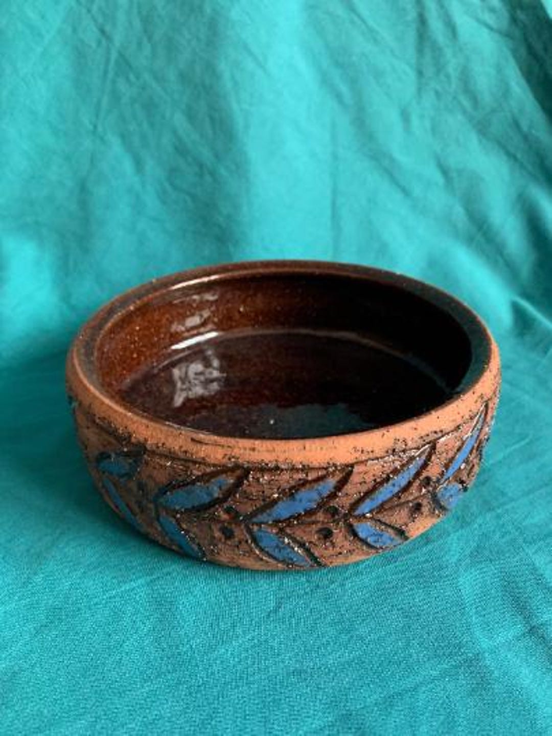 Ninnie Forsgren Vintage Stoneware Bowl Rustic Ornament Ateljé Ninnie ...