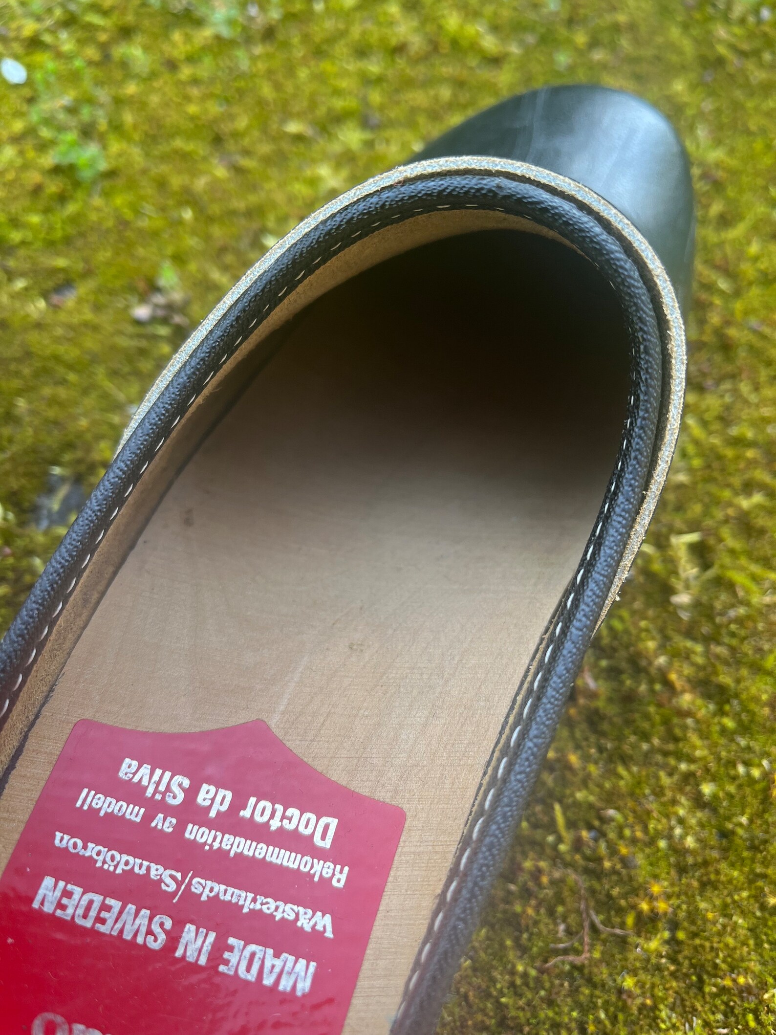 EUR 37 Swedish Sando Wooden and Genuine Leather Clogs Vintage Unused ...