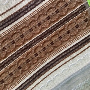 Vintage Swedish Traditional Folk Style Window Linen Curtains Set Retro ...