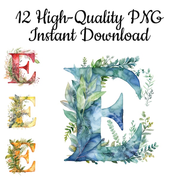 Letter E Wall Art - Etsy