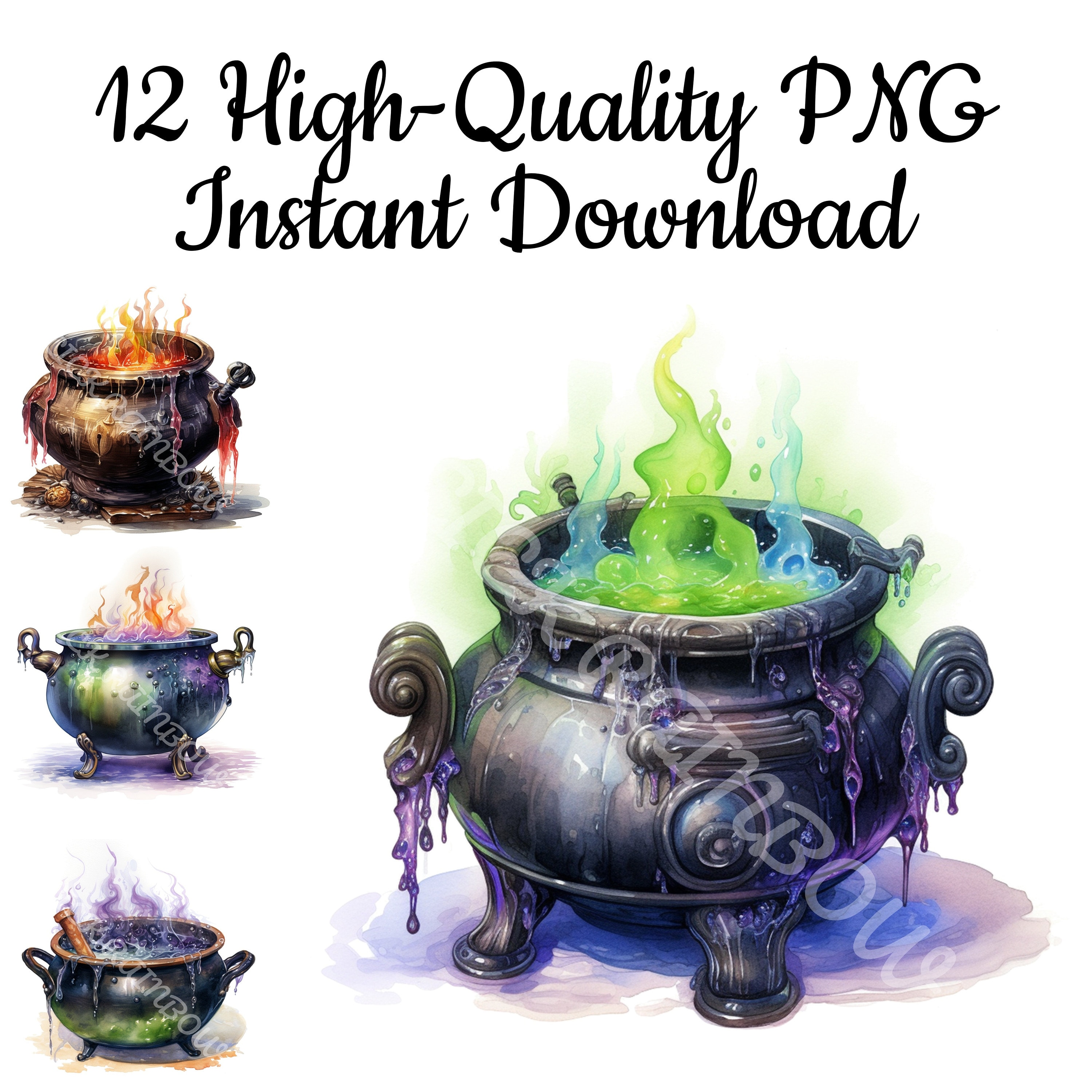 Witch's Cauldron Clipart, 12 Witch's Cauldron PNG, Cauldron ...