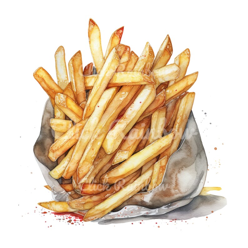 French Fries Clipart, 12 French Fries PNG, French Fries Illustration ...