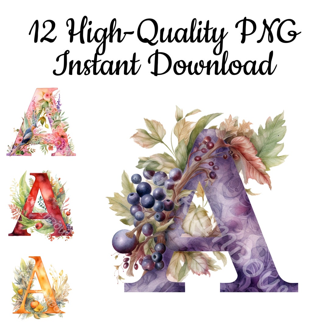 Letter A Clipart, 12 Letter A PNG, Letter A Illustration, Letter A Wall ...