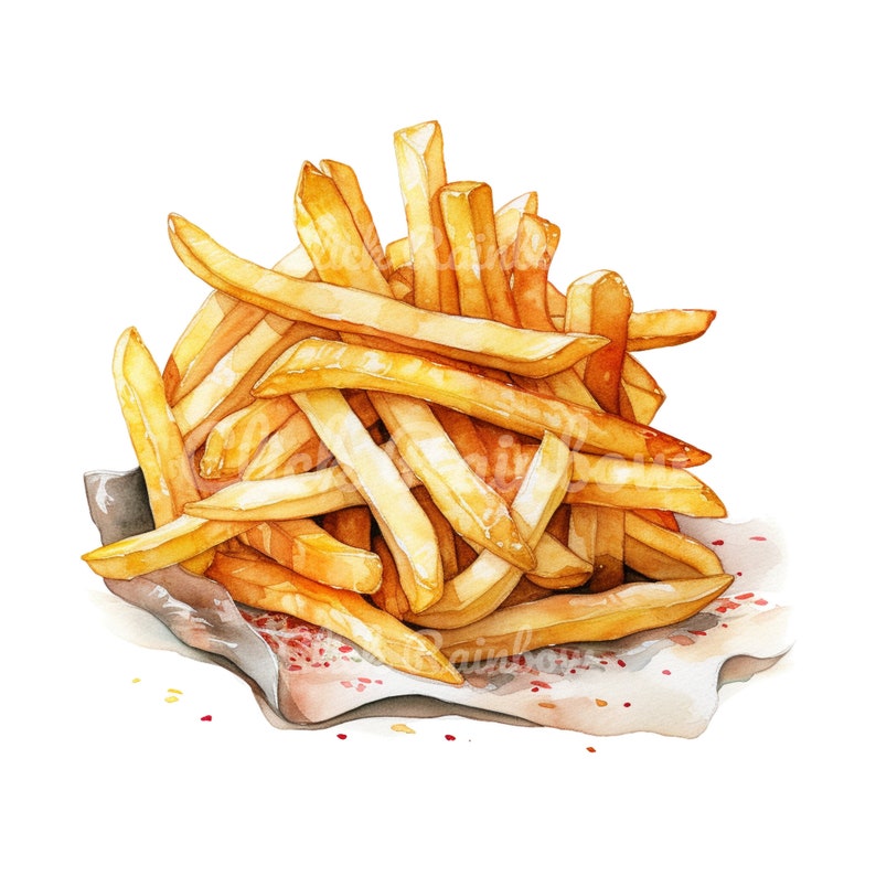 French Fries Clipart, 12 French Fries PNG, French Fries Illustration ...