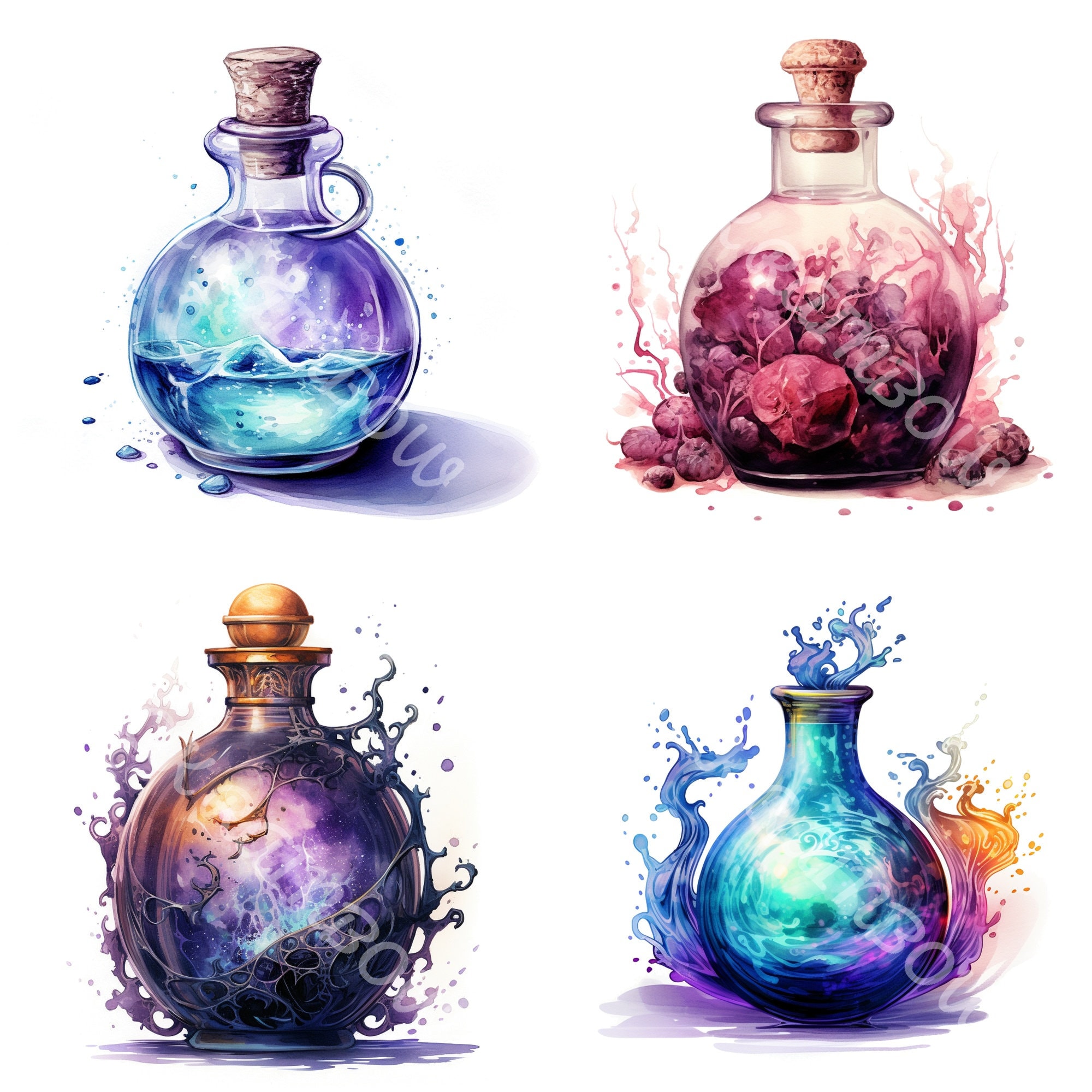 Magic Potion Clipart, 12 Magic Potion PNG, Magic Potion Illustration ...