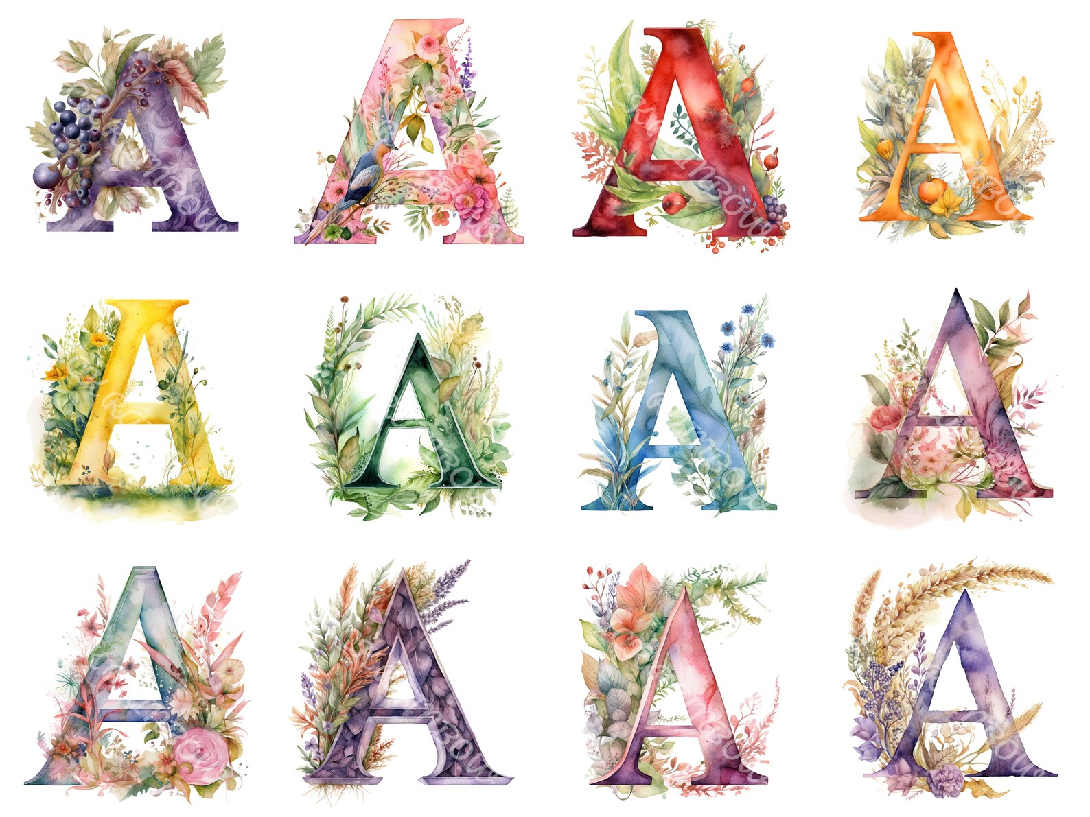 Letter A Clipart, 12 Letter A PNG, Letter A Printable, Letter A Wall ...