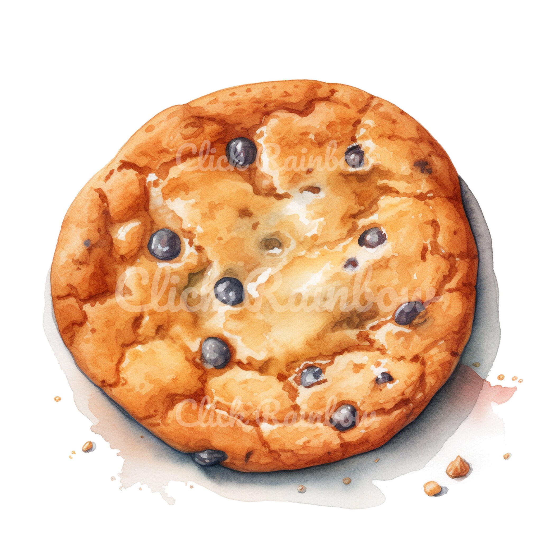 Cookie Clipart, 12 Cookie PNG, Cookie Illustration, Cookie Watercolor ...
