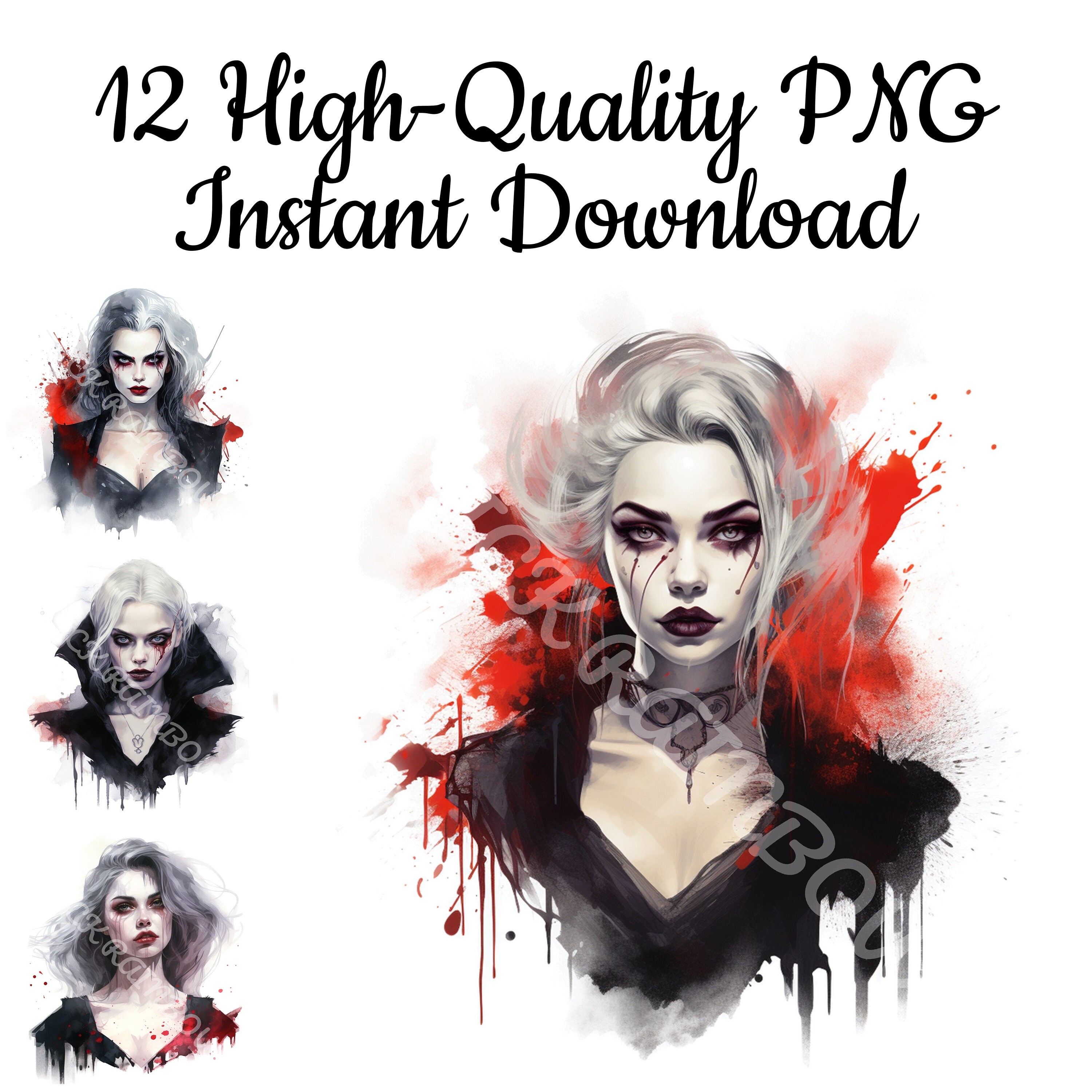 Female Vampire Clipart, 12 Female Vampire PNG, Vampire Illustration ...
