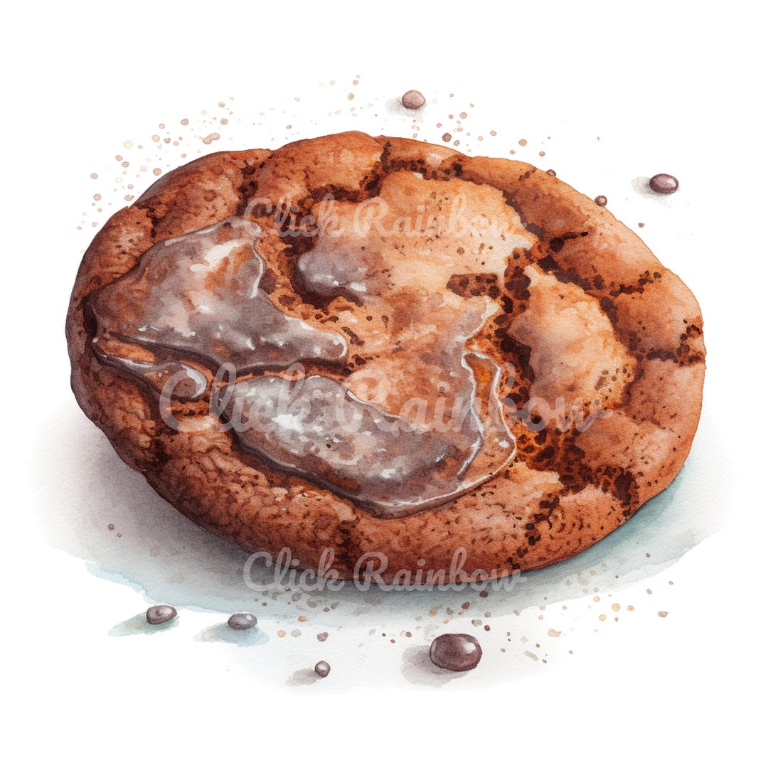 Cookie Clipart, 12 Cookie PNG, Cookie Illustration, Cookie Watercolor ...
