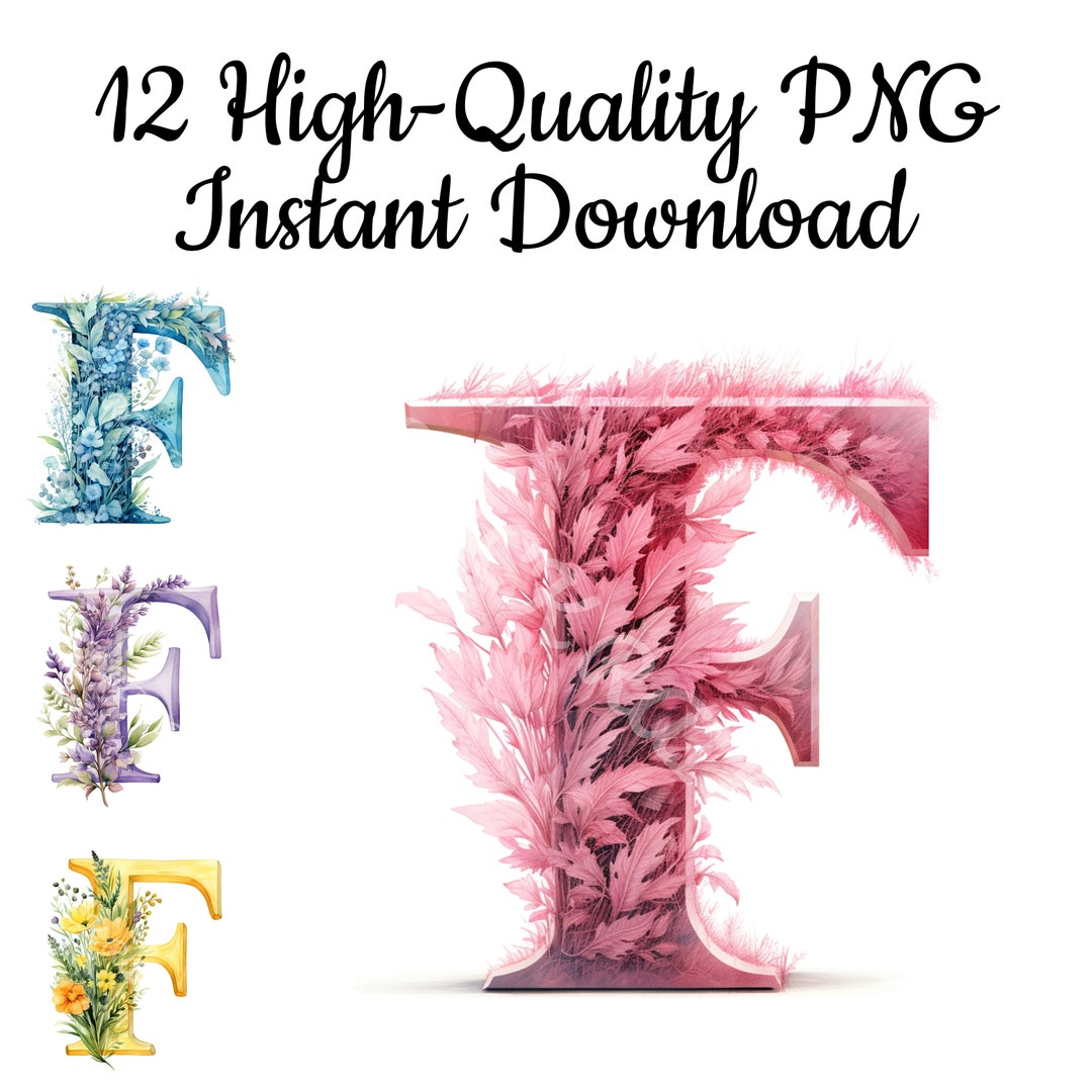 Letter F Clipart, 12 Letter F PNG, Letter F Illustration, Letter F ...