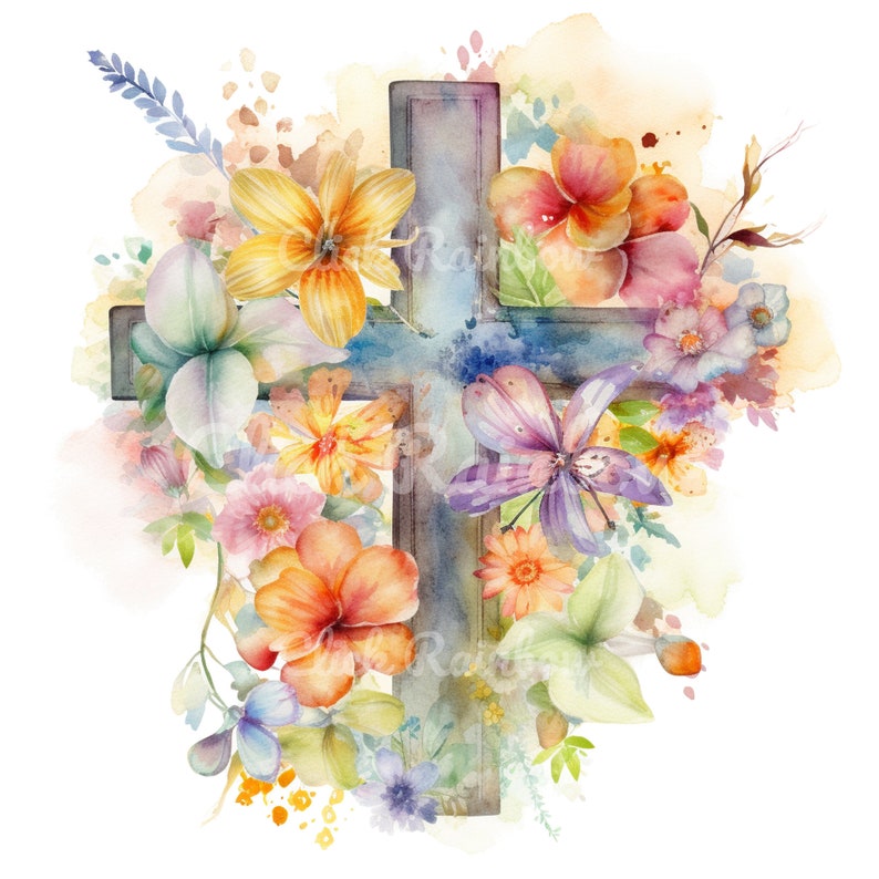 Christian Cross Clipart Christian Cross Art Bundle for Paper - Etsy