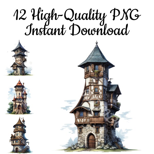 Medieval Tower - Etsy