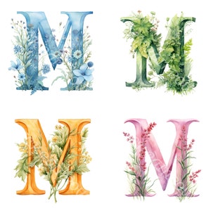 Letter M Clipart, 12 Letter M PNG, Letter M Art Print, Letter M Wall ...