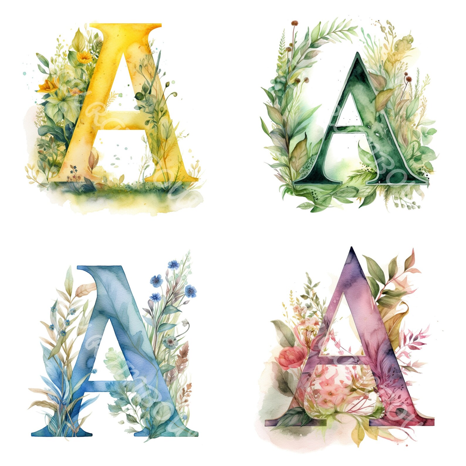 Letter A Clipart, 12 Letter A PNG, Letter A Printable, Letter A Wall ...