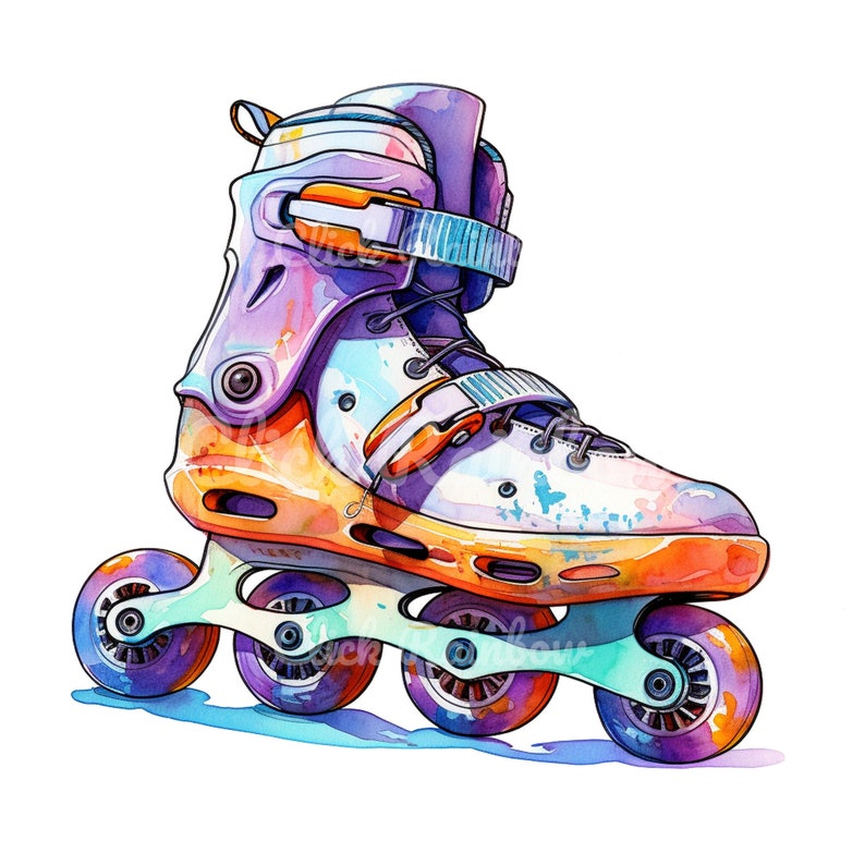 Rollerblades Clipart, 12 Rollerblades PNG, Rollerblades Illustration ...