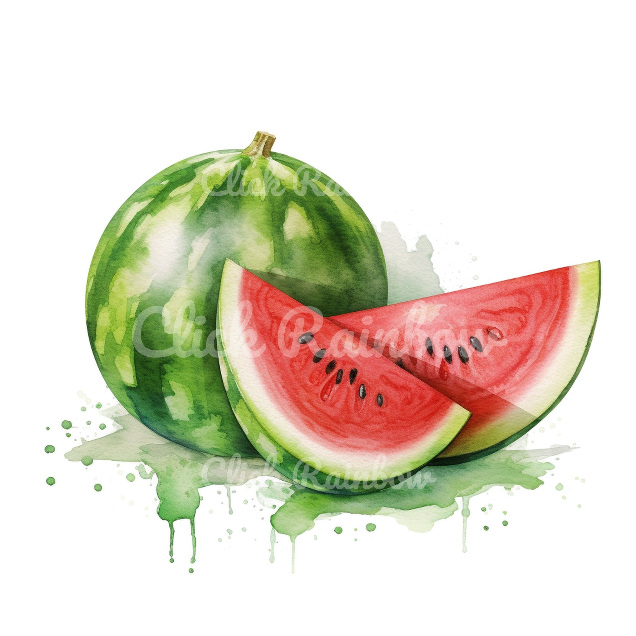 Watermelon Clipart, 12 Watermelon PNG, Watermelon Illustration ...