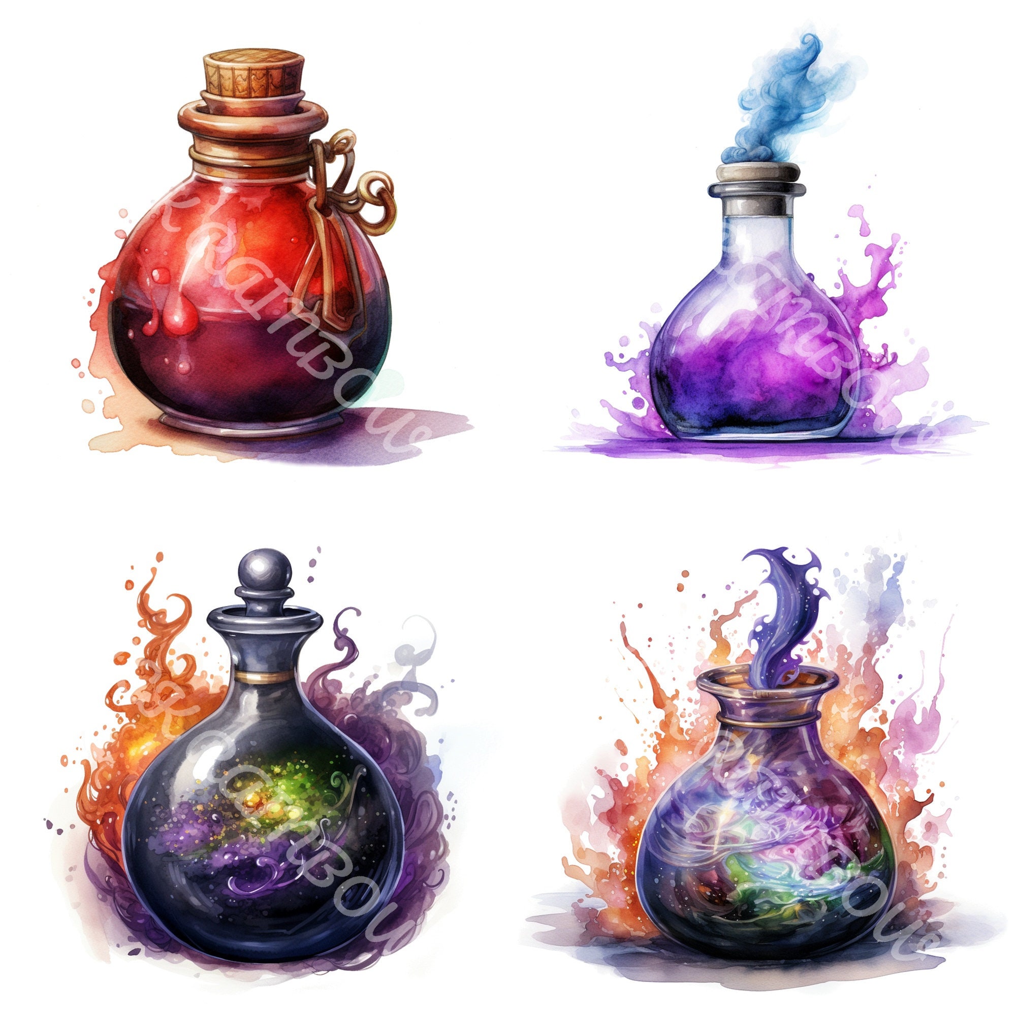 Magic Potion Clipart, 12 Magic Potion PNG, Magic Potion Illustration ...