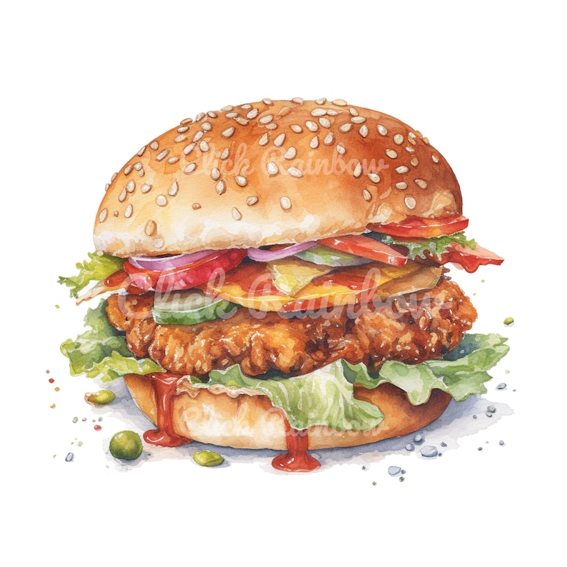 Hamburger Clipart, 12 Hamburger PNG, Hamburger Illustration, Hamburger ...