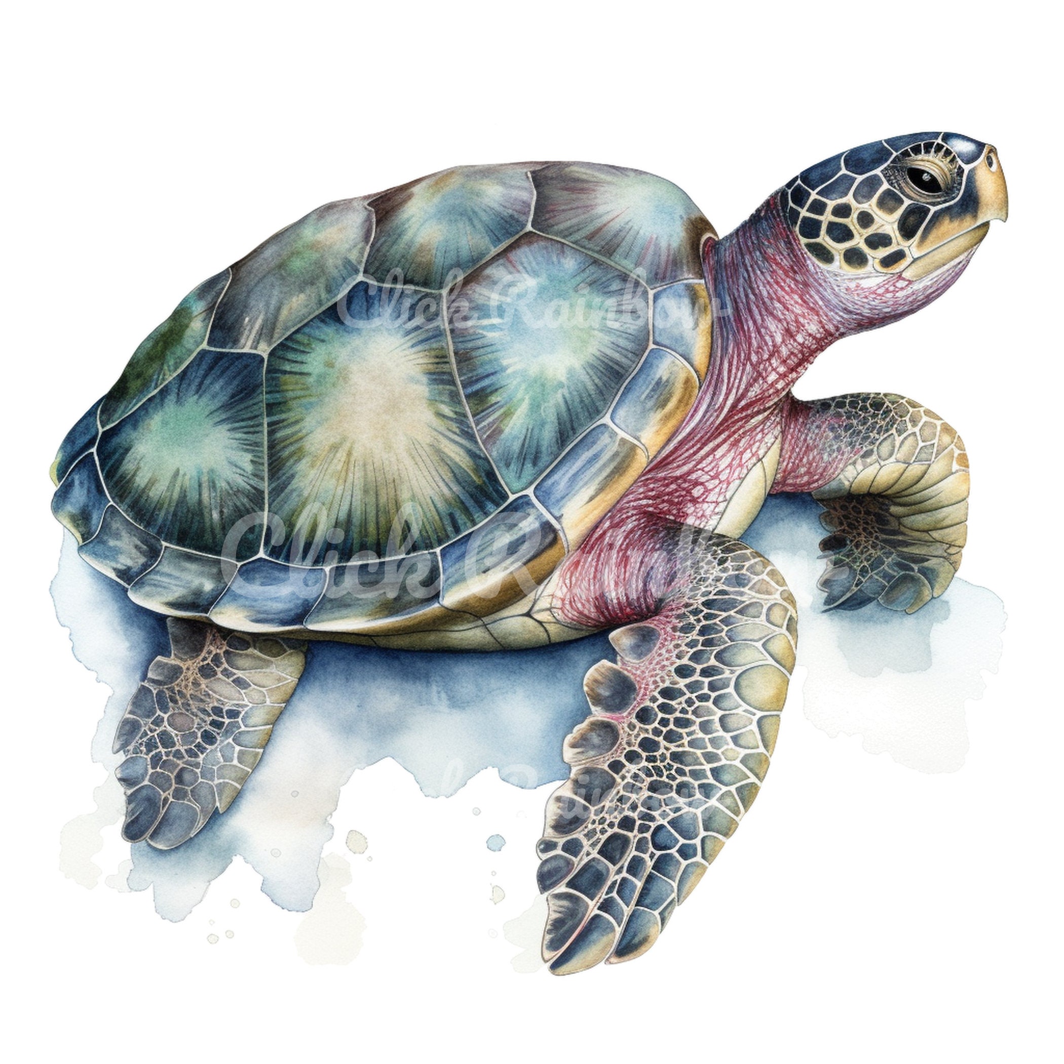 Sea Turtle Clipart 12 High-quality PNG Ocean Art Bundle for - Etsy