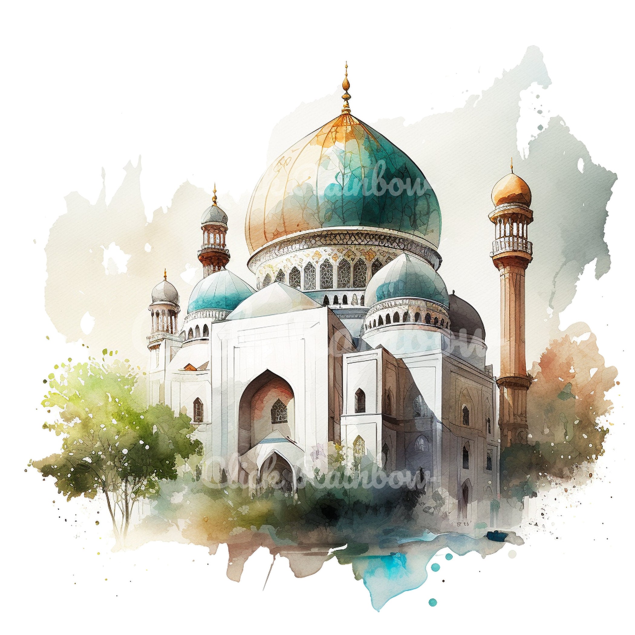 Mosque Clipart, 12 Mosque PNG, Mosque Illustration, Mosque Canvas ...