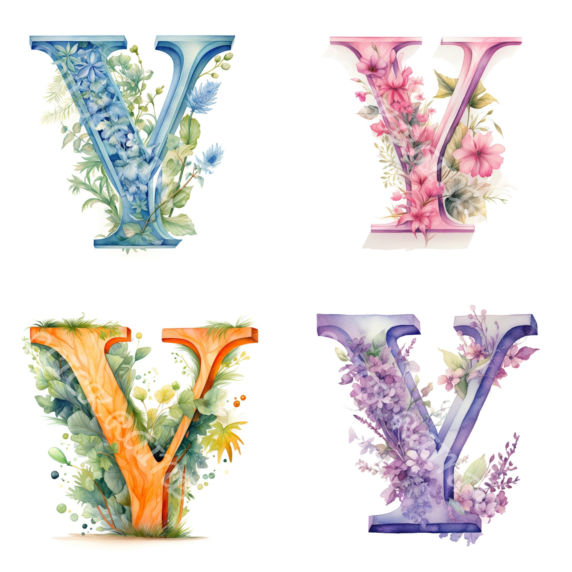 Letter Y Clipart, 12 Letter Y PNG, Letter Y Wall Art, Letter Y Design ...