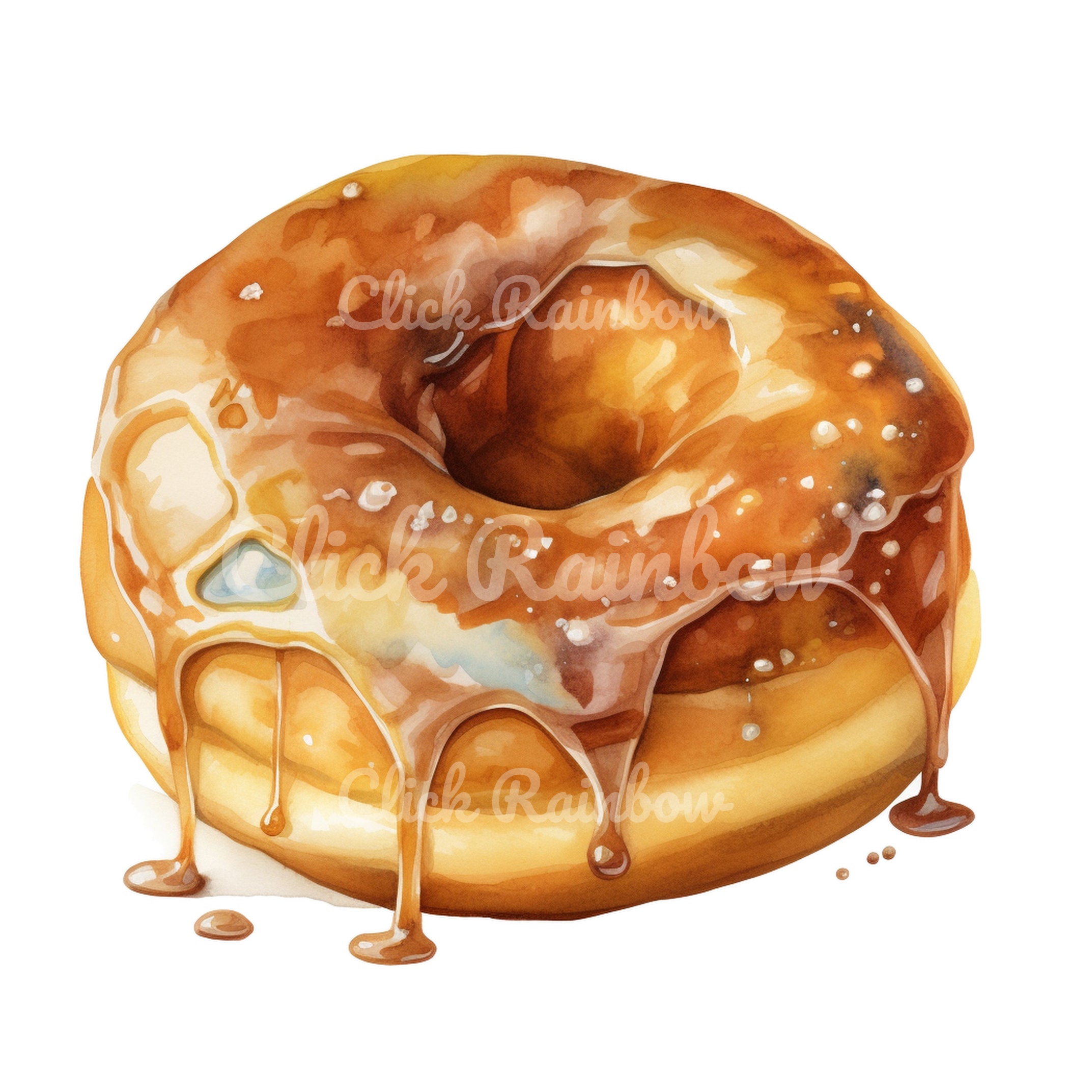 Donut Clipart, 12 Donut PNG, Donut Illustration, Donut Digital Art ...