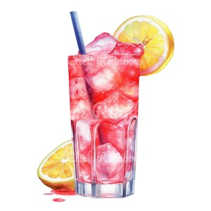 Pink Lemonade Clipart, 12 Lemonade PNG, Lemonade Illustration, Lemonade ...