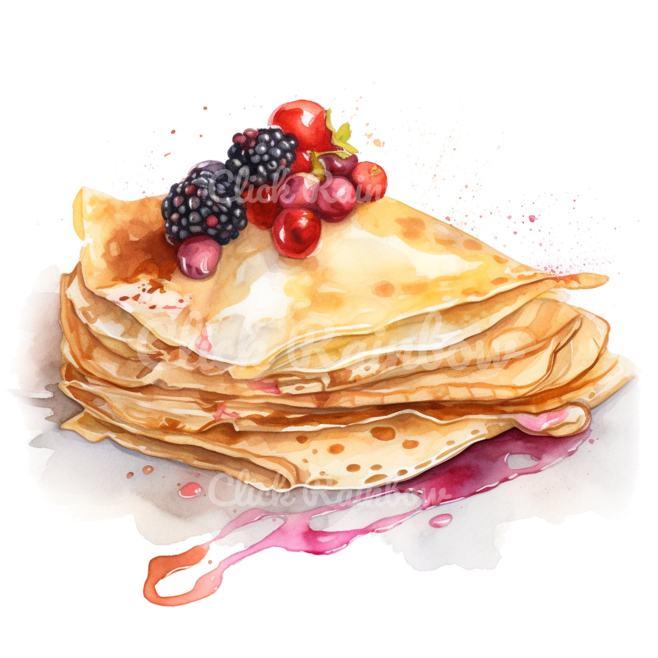 Crepe Clipart Crepe Art Bundle for Paper Crafting and Digital - Etsy