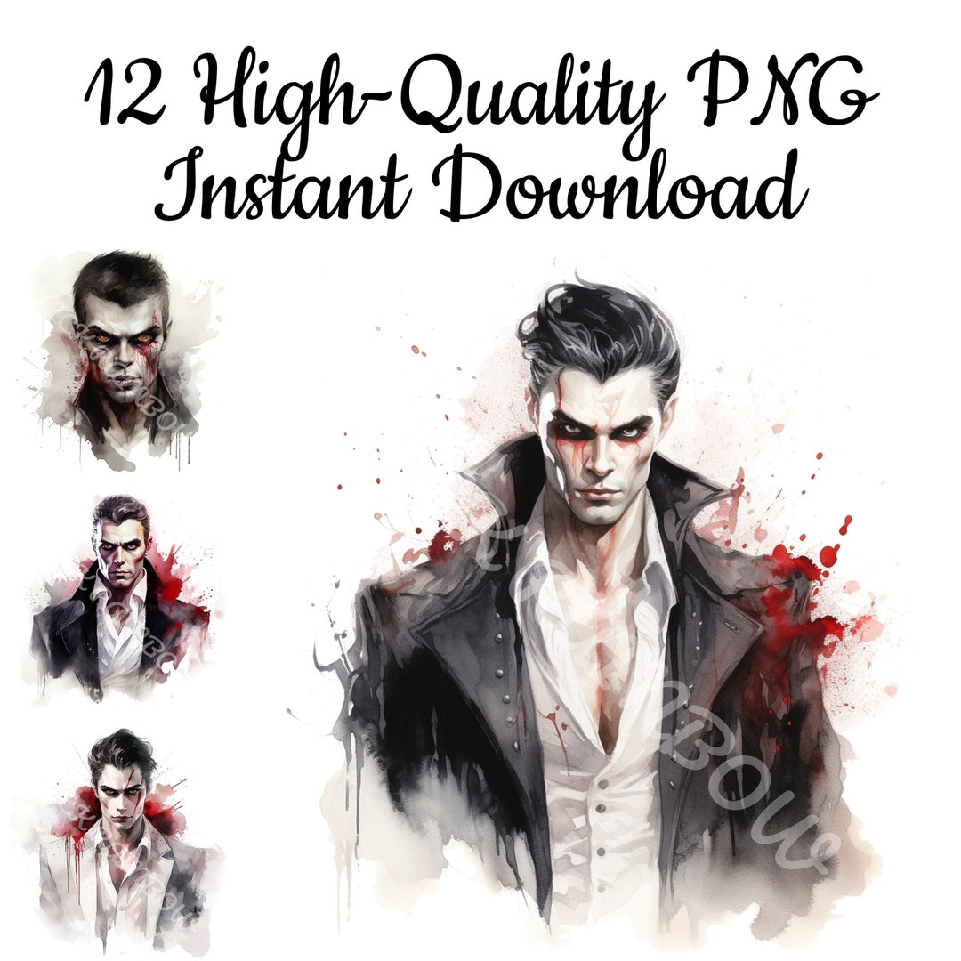 Halloween Vampire Clipart, 12 Vampire PNG, Vampire Illustration ...